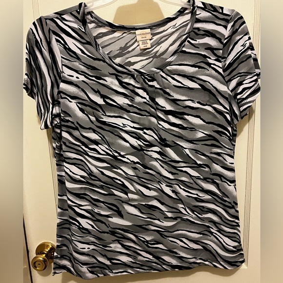 Covington | Tops | Covington Animal Print Dress Blouse | Poshmark